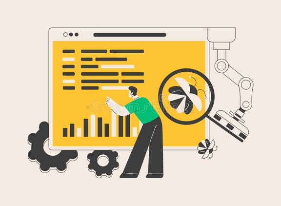 Automated Testing Abstract Concept Vector Illustration. Stock Vector ...