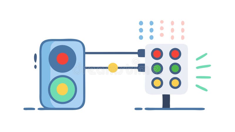 Automated Traffic Signal System Stock Illustrations – 160 Automated ...