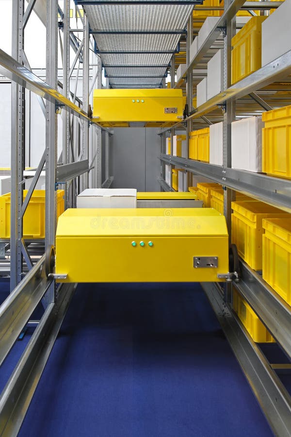 Warehouse shuttle system stock image. Image of warehouse - 29927683