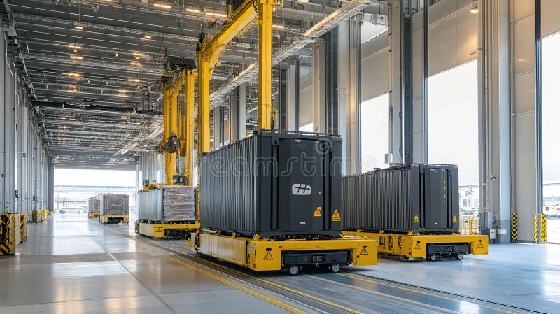 Automated Transport System for Cargo Containers in a Large Industrial ...