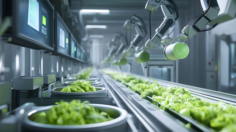 Vegetable Processing Robotic Arms Stock Illustrations – 12 Vegetable ...