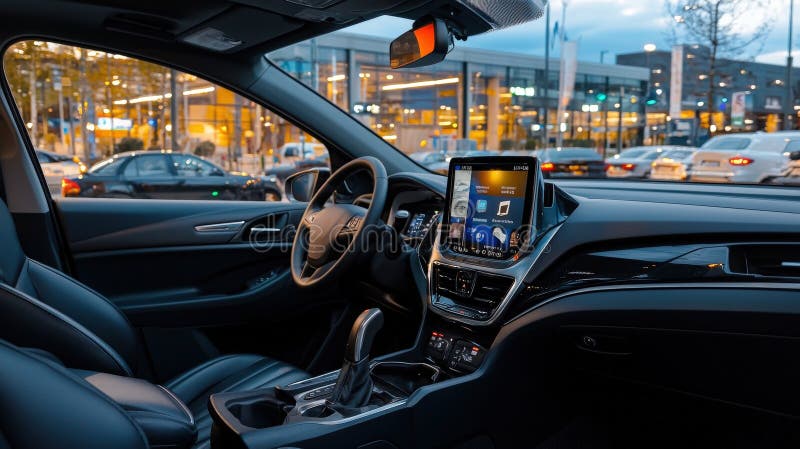 Automated Vehicle Interior Display Urban Environment Digital Content ...