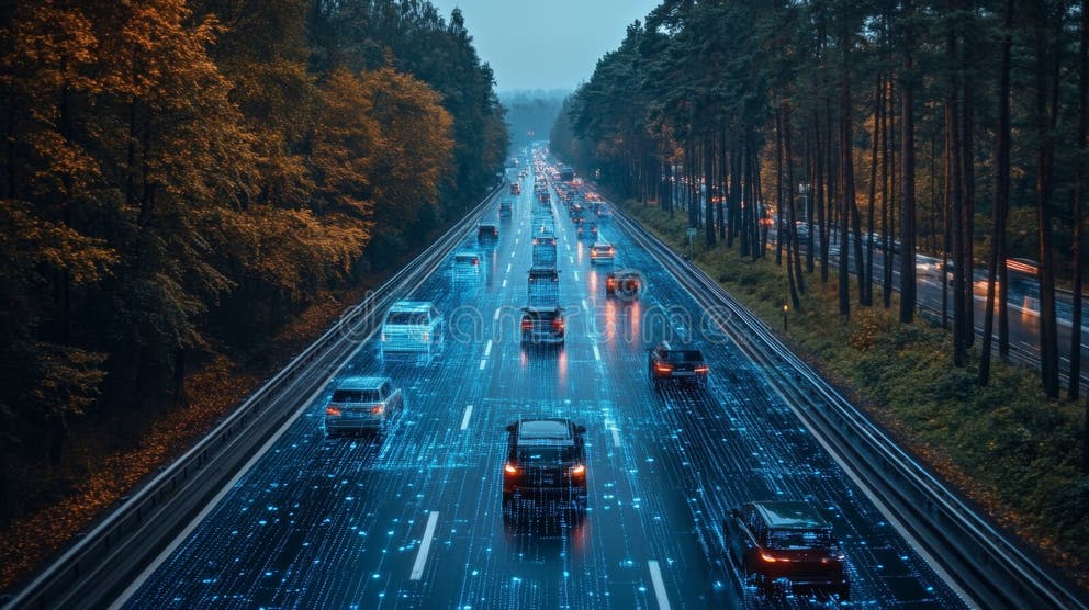 Modern Transportation Infrastructure Integrates Smart Technology for ...