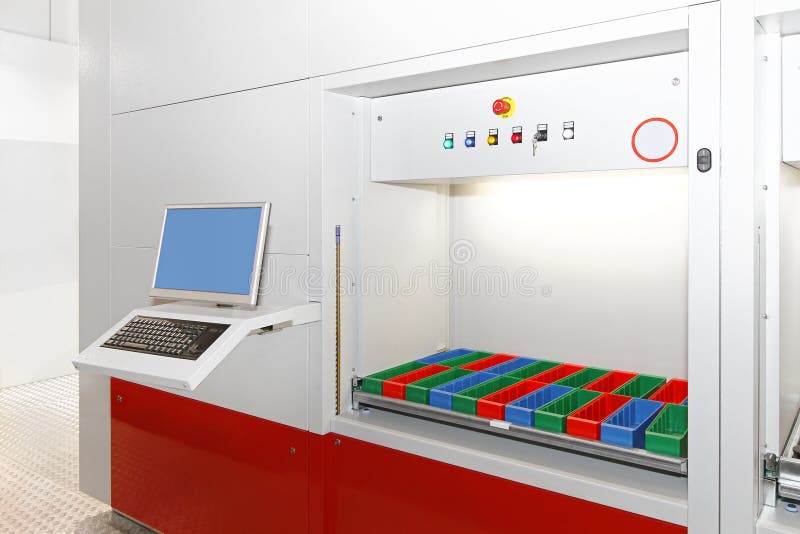 Automated vertical storage stock image. Image of vertical - 31319075