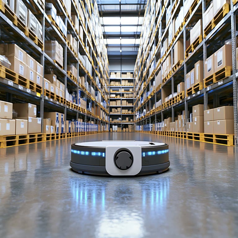 Automated Warehouse Robot Smart Inventory Management Solution Stock ...