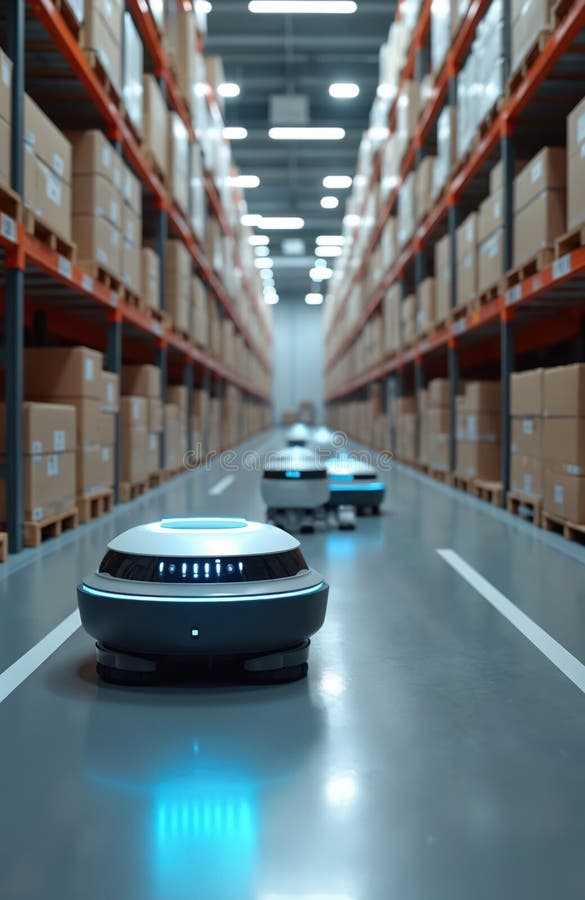 209 Modern Smart Warehouse Automated Inventory Management Delivery ...