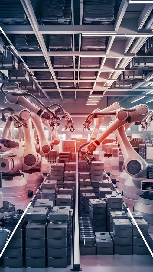An Automated Warehouse with Robotic Arms Sorting and Organizing ... An Automated Warehouse with Robotic Arms Sorting and Organizing ...