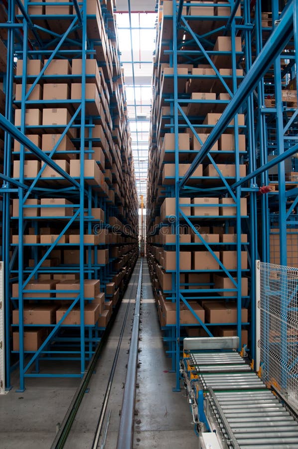 Automated storage robot stock image. Image of storage - 34142419