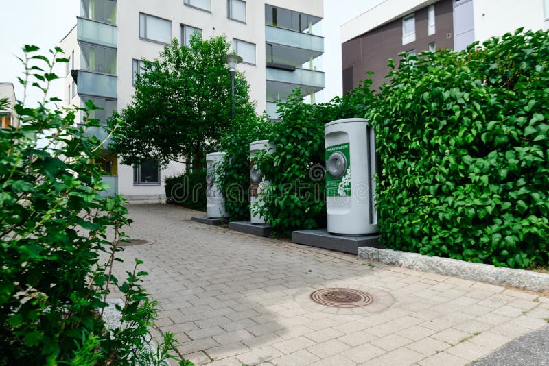 Automated Waste Collection Systems EVAC in Finland Editorial Image ...