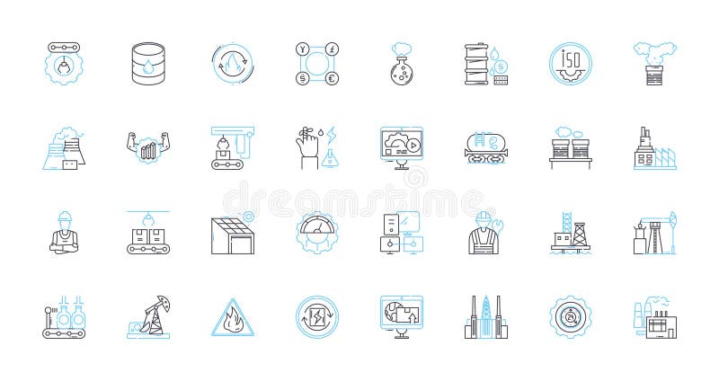 Automated Workforce Linear Icons Set. Productivity, Efficiency ... Automated Workforce Linear Icons Set. Productivity, Efficiency ...