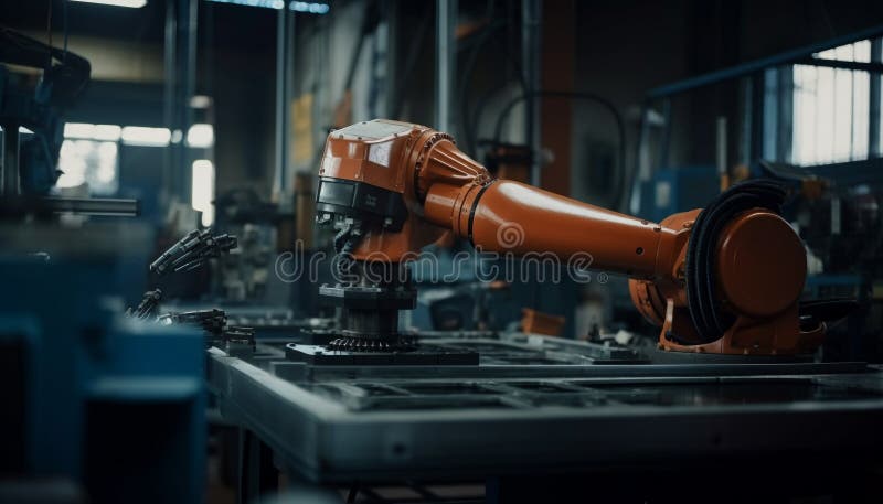 Automated Workshop Using Futuristic Robotic Arm Technology Generated by ...