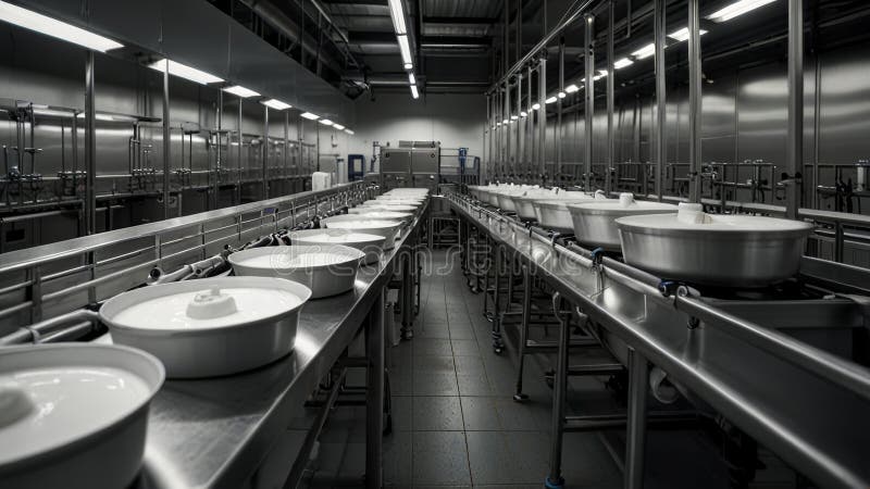 Automated Yogurt Manufacturing Process in a Modern High-tech Facility ...