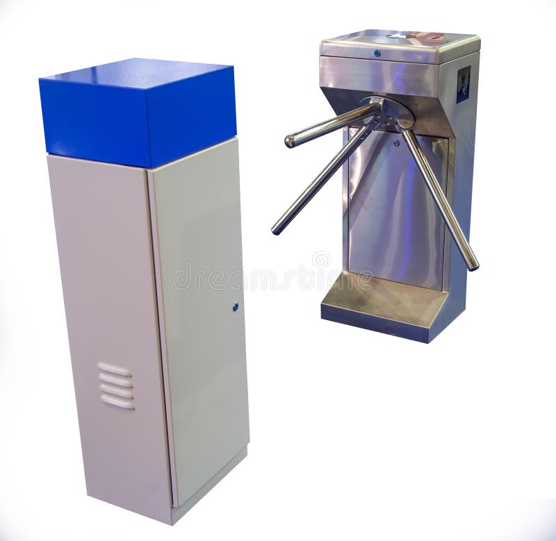 Automatic Access Control Ticket Stock Image - Image of control, modern ...