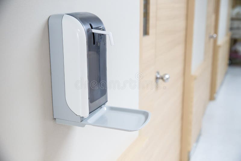 Automatic Alcohol Dispenser. Stock Image - Image of antibacterial ...