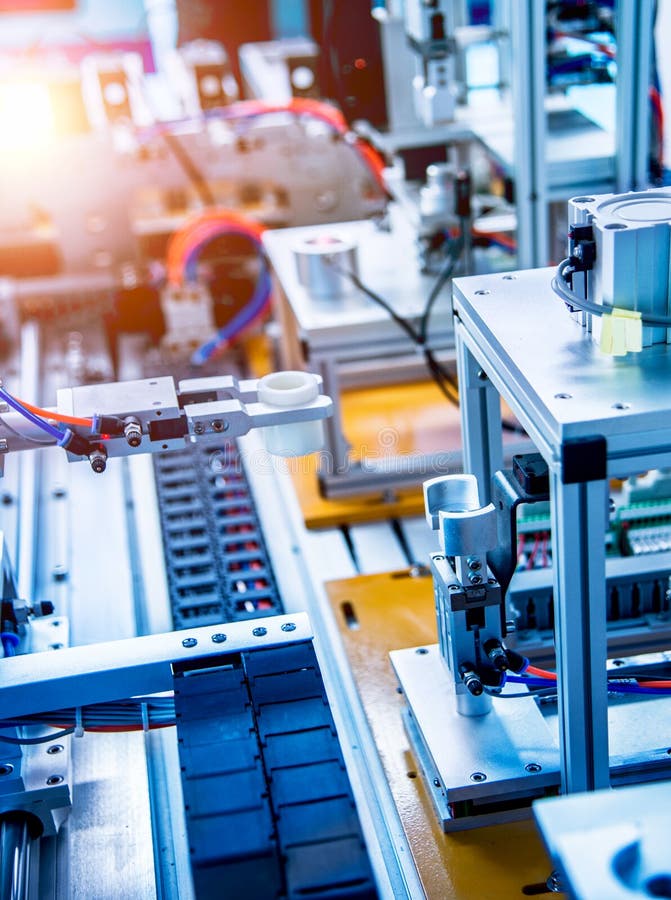 An Industrial Robot in a Workshop Stock Image - Image of intelligentize ...