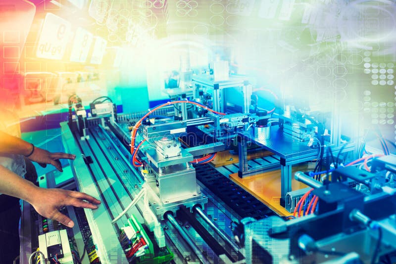 Automatic Assembly Technology Stock Photo - Image of background ...