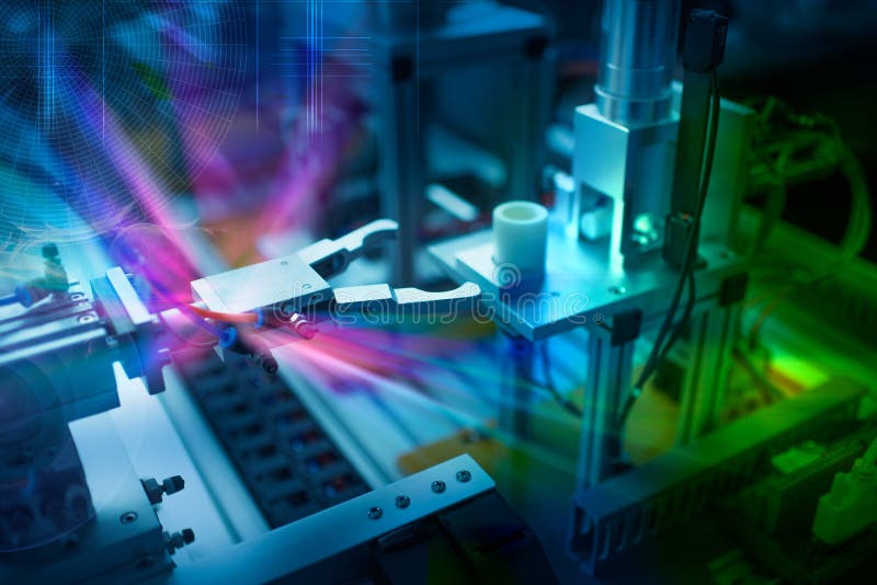Automatic Assembly Technology Stock Image - Image of digital, business ...