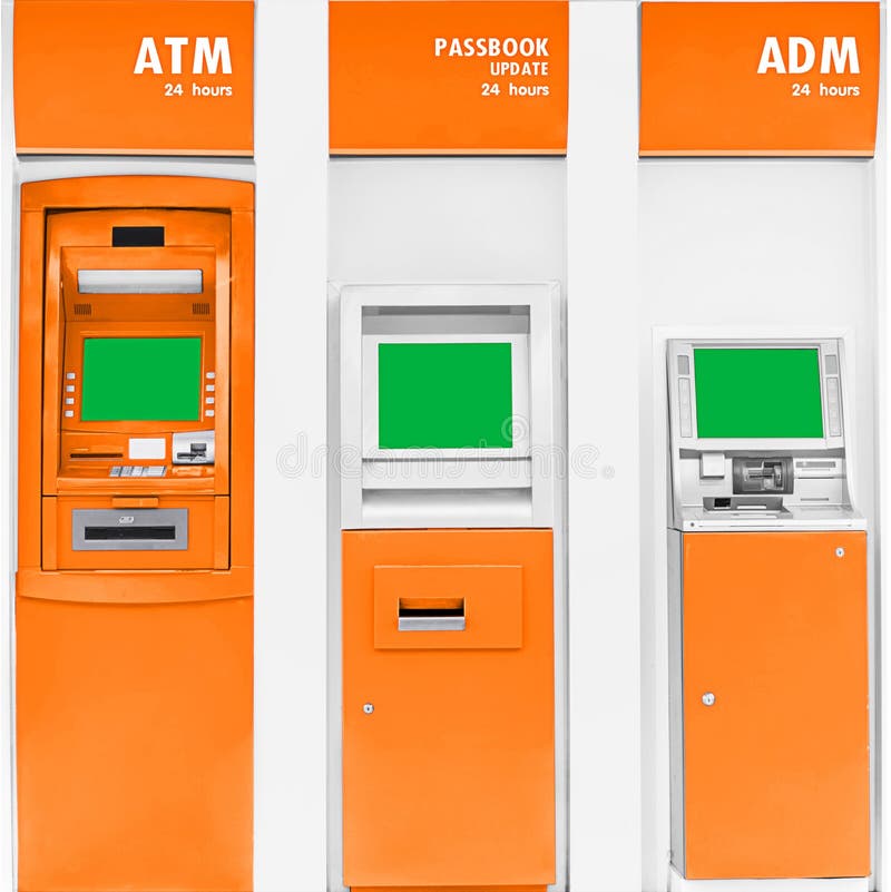 Automatic banking service. stock photo. Image of metal - 84652940