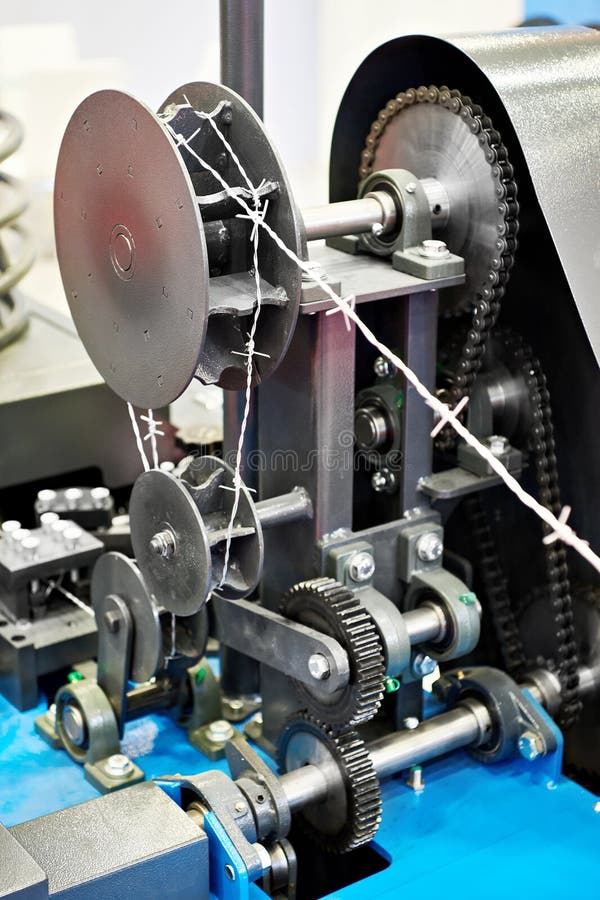 Automatic Barbed Wire Machine Stock Image - Image of steel, machinery ...