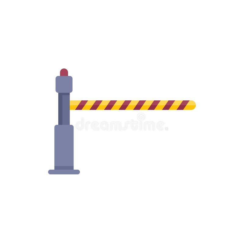 Automatic Barrier Gate Closing Access To Private Area Stock ...