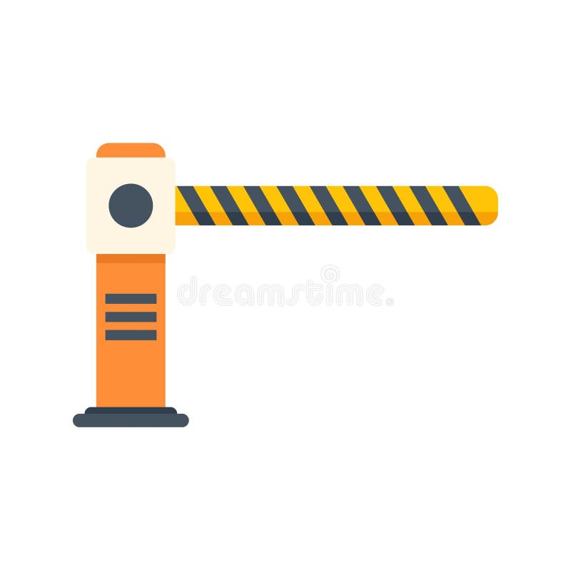 Automatic Barrier Icon Simple Vector. Train Safety Stock Vector ...
