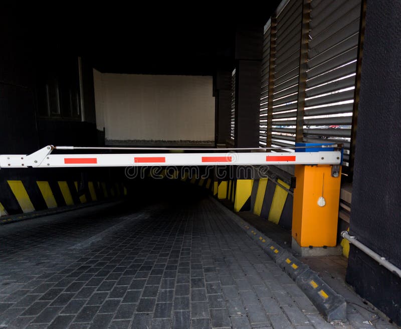 Automatic barrier gates stock image. Image of boundary - 334117169