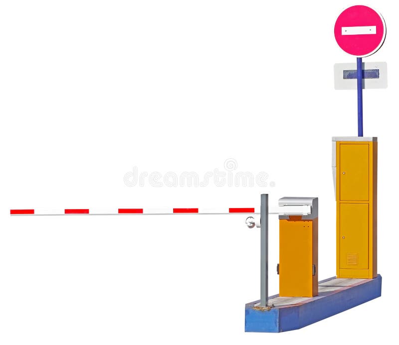 The Automatic Barrier Gates Stock Image - Image of permit, access ...