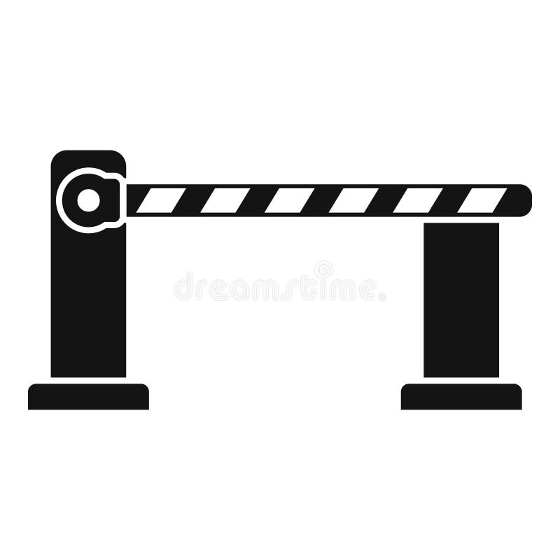 Automatic Barrier Icon Simple Vector. Train Safety Stock Vector ...