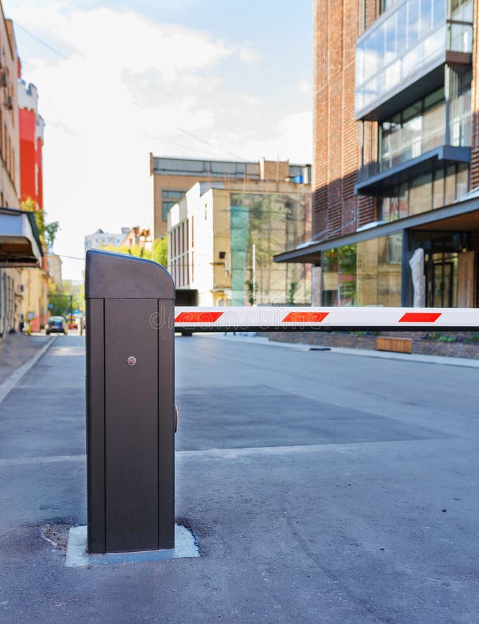 Automatic Barrier and Security System Stock Photo - Image of city ...