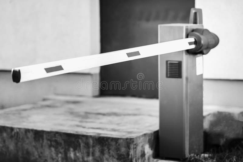 Barrier of Red and White Signs for Marking Road Works Stock Image ...