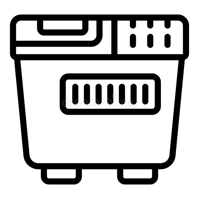 Automatic Bread Machine Icon Outline Vector. Homemade Bread Device ...