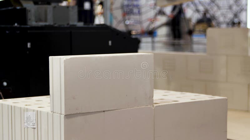 Automatic Bricklayer Robot Working for Building a Wall. Media. Close Up ...