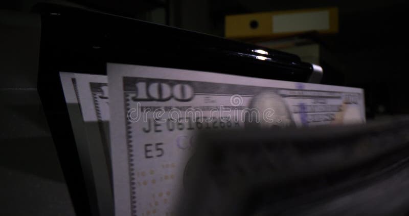 Automatic Calculation of Profit in US Currency Stock Footage - Video of ...