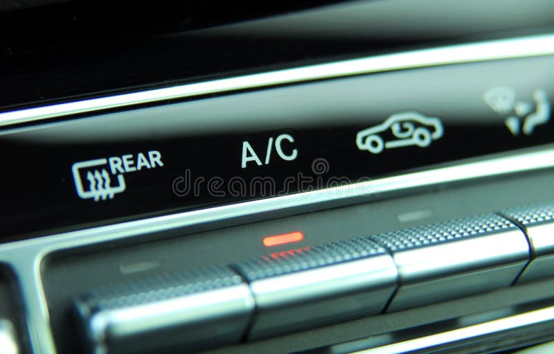 Automatic Car Air Conditioner Stock Photo - Image of automotive ...