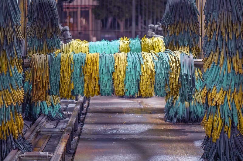 Car Wash Inside. View of Automatic Car Wash Stock Image - Image of ...