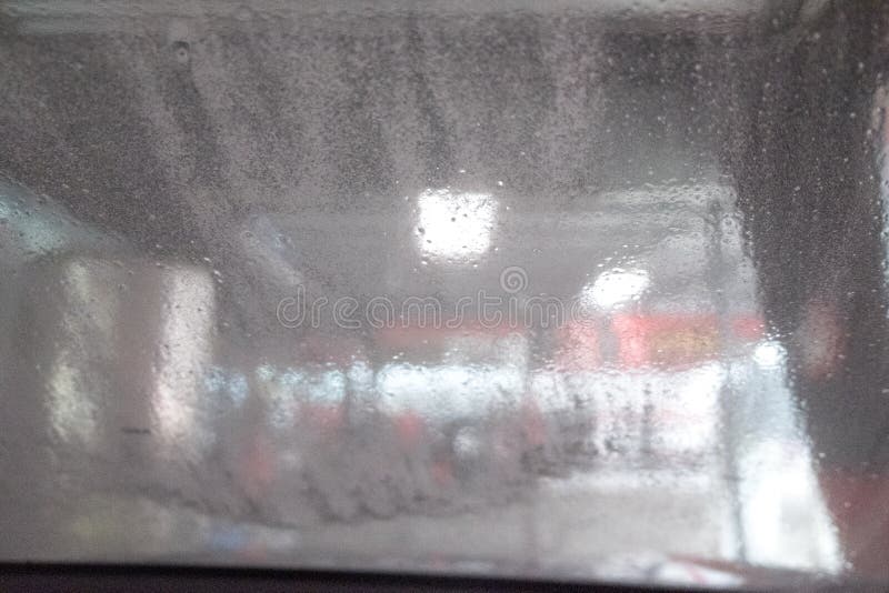 Automatic Car Wash. View from Inside Car Stock Image - Image of ...