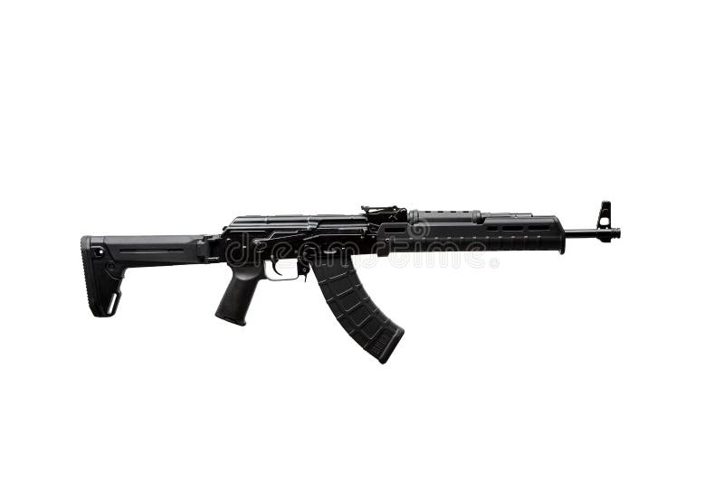 Automatic Carbine Isolate on White Back. Weapons for Police, Army and ...