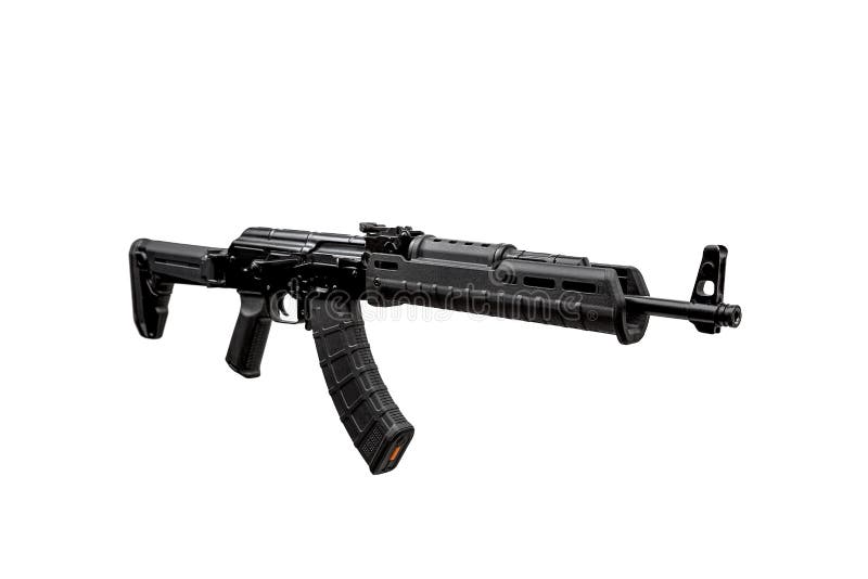 Automatic Carbine Isolate on White Back. Weapons for Police, Army and ...