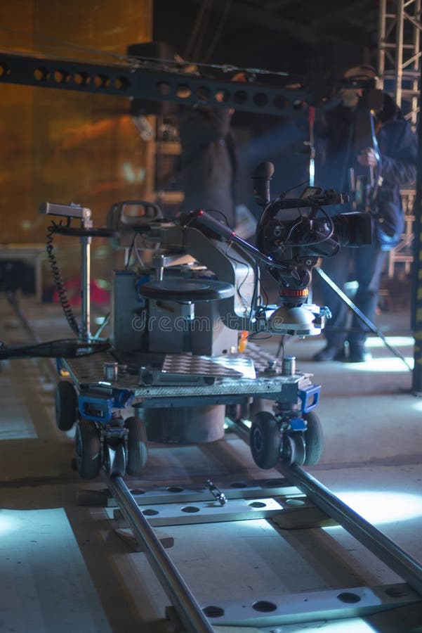 Automatic Cart for Video Shooting Stock Image - Image of camera ...