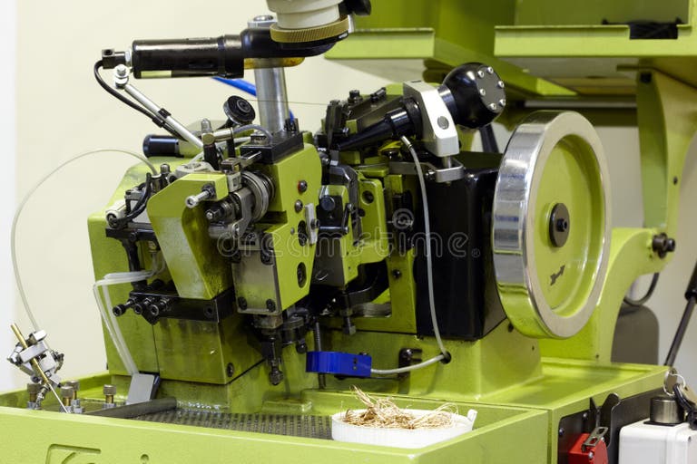 Automatic Chain-bending Machine Stock Image - Image of jewelery ...