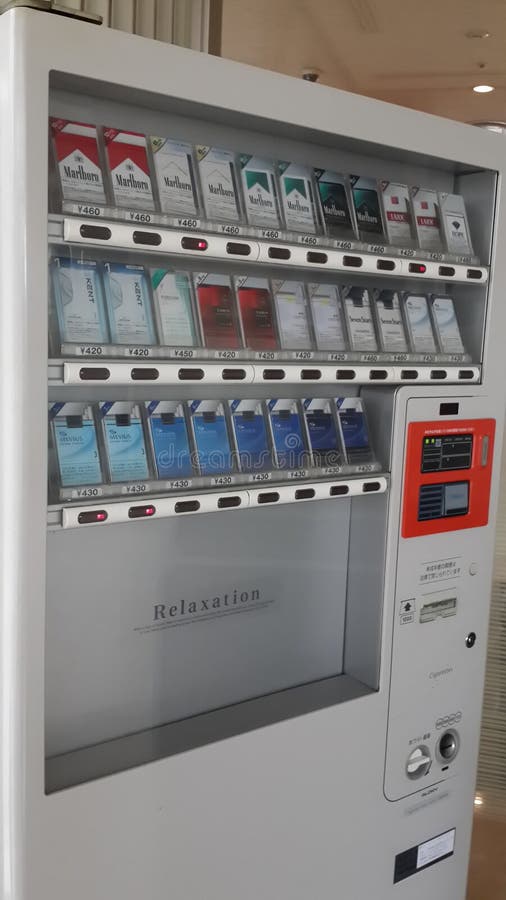 Automatic Cigarette Dispenser Editorial Photo - Image of smoke ...