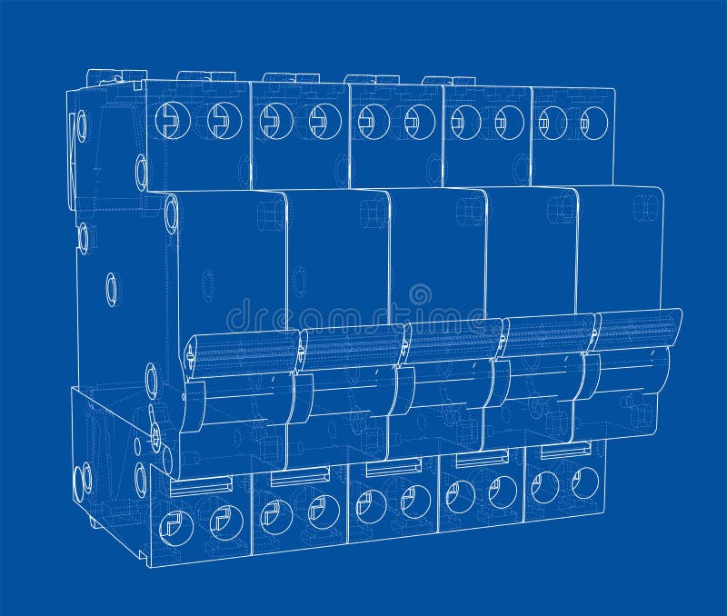 Automatic Circuit Breaker Concept. Vector Stock Vector - Illustration ... Automatic Circuit Breaker Concept. Vector Stock Vector - Illustration ...
