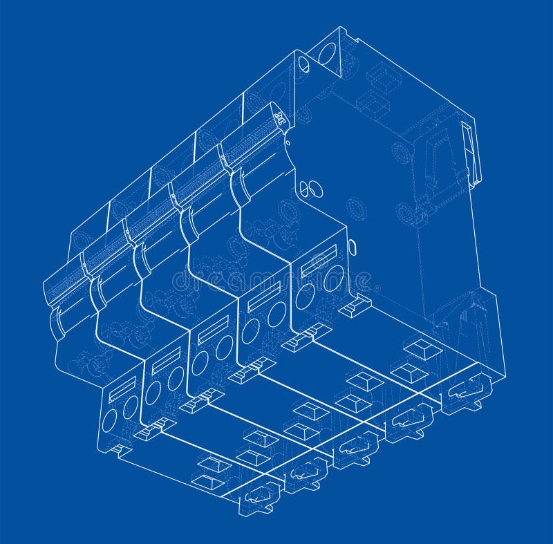 Automatic Circuit Breaker Concept. Vector Stock Vector - Illustration ... Automatic Circuit Breaker Concept. Vector Stock Vector - Illustration ...