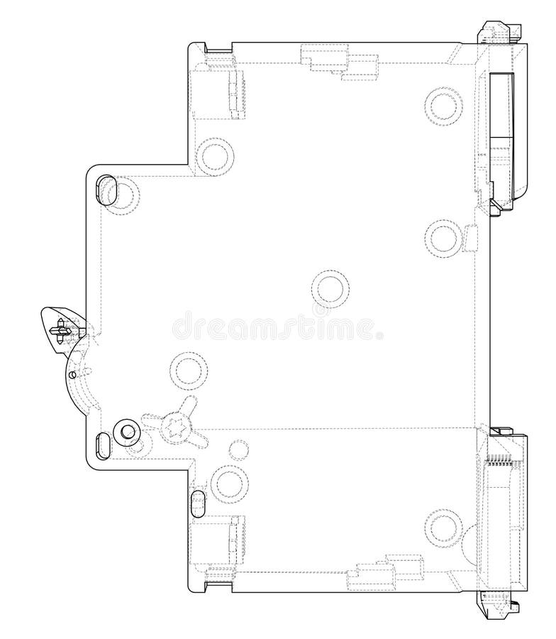 Automatic Circuit Breaker Concept. Vector Stock Vector - Illustration ...