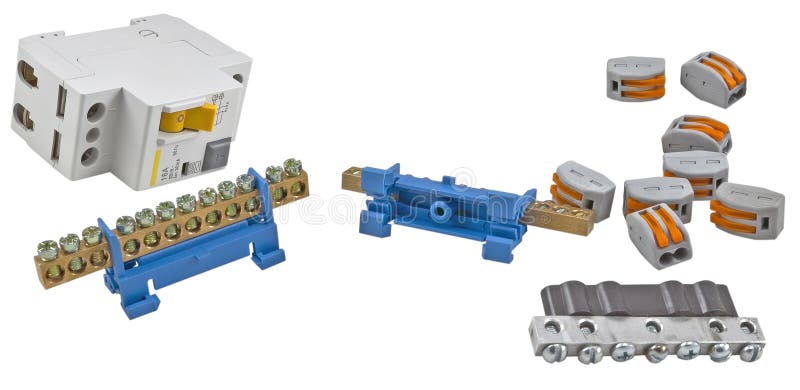 Automatic circuit breaker stock photo. Image of installation - 279314554