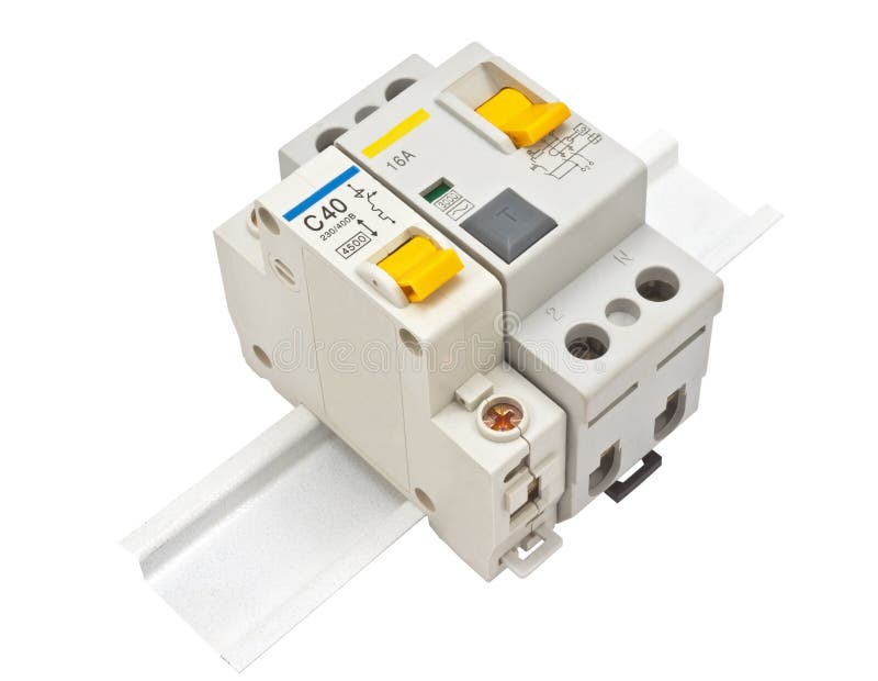 Automatic circuit breaker stock photo. Image of automation - 32399462