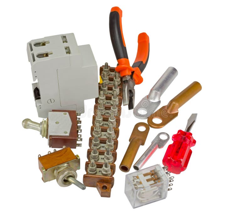 Automatic Circuit Breaker and Tools Stock Photo - Image of control ...