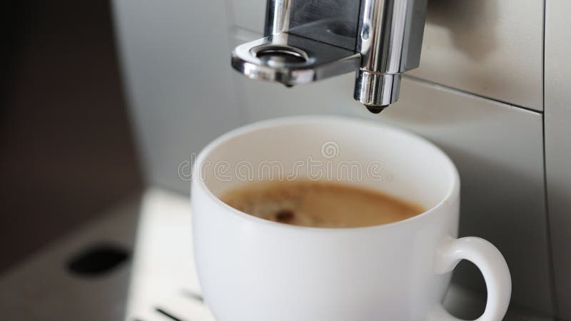 Automatic Coffee Machine with Coffee Capsules or Coffee Pods Pouring ...