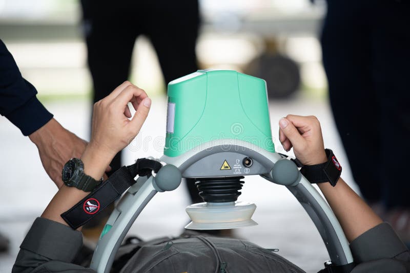 Automatic Compression Mechine CPR Stock Photo - Image of ambulance ...