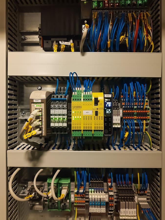 Automatic control device stock image. Image of conveyor - 206475767